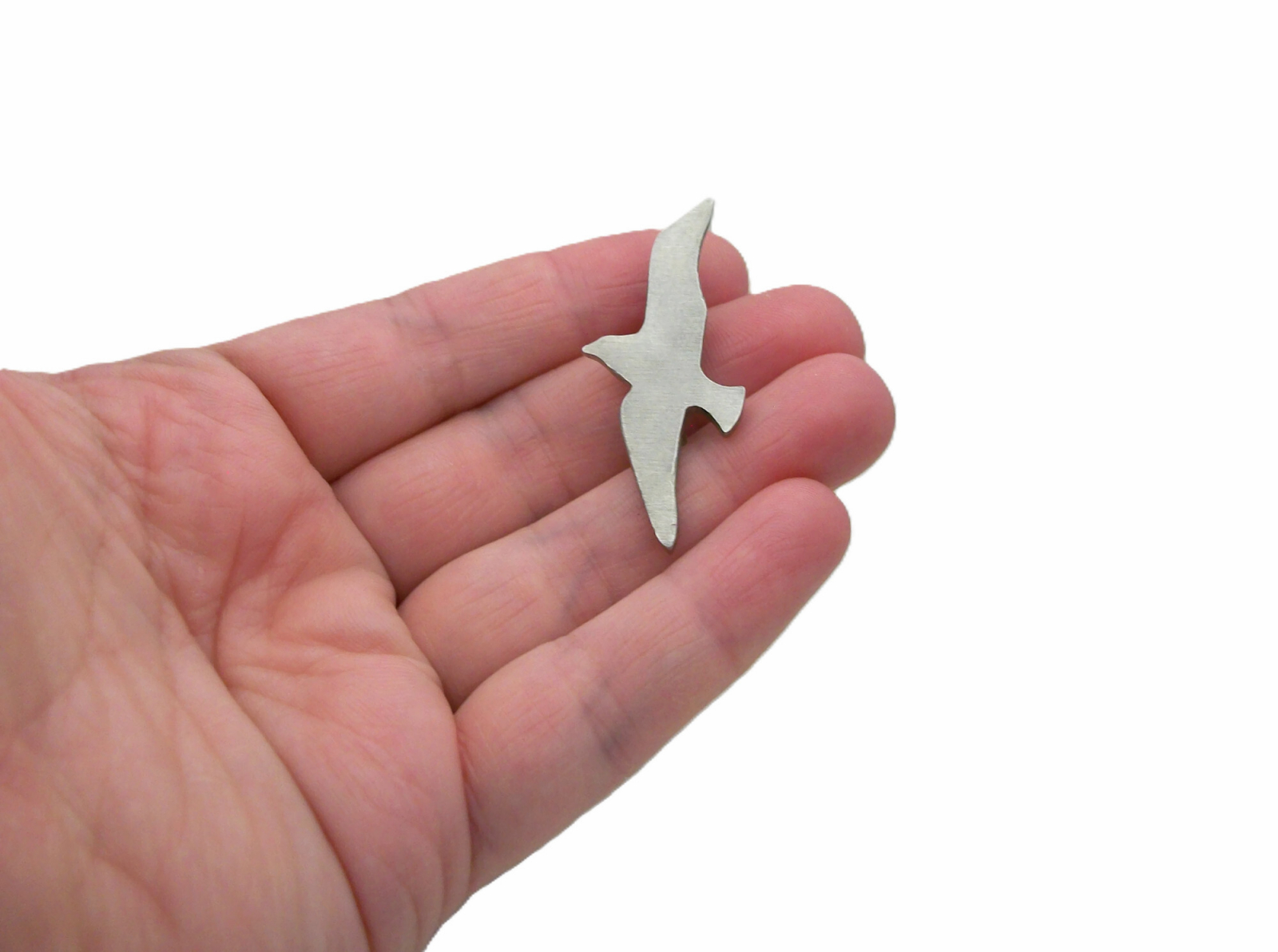 Vintage Pewter Seagull Brooch Minimalist Silver Bird Pin Lapel Pin ...