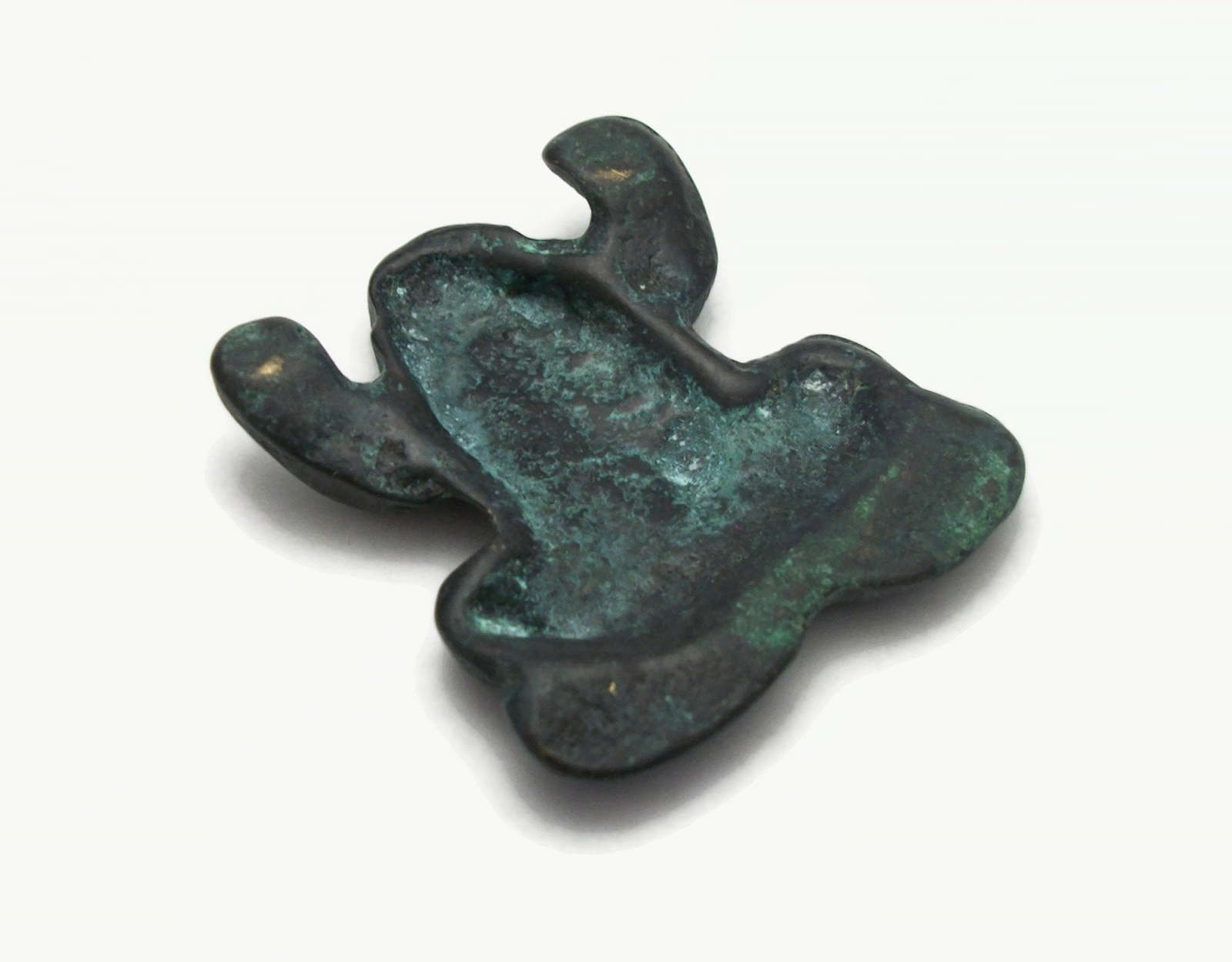 Vintage Green Metal Frog Figurine or Paperweight Small Animal ...