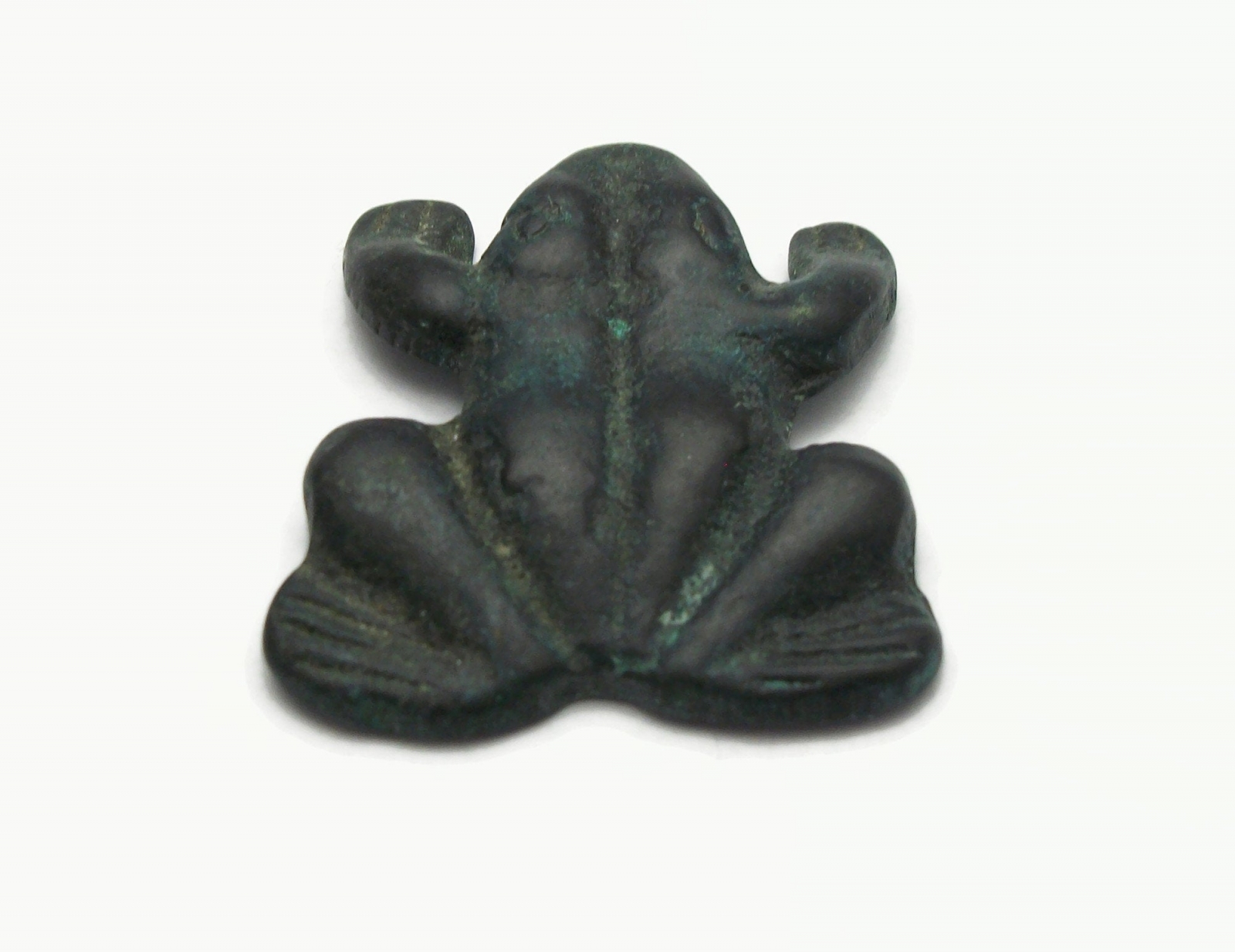 Vintage Green Metal Frog Figurine or Paperweight Small Animal ...