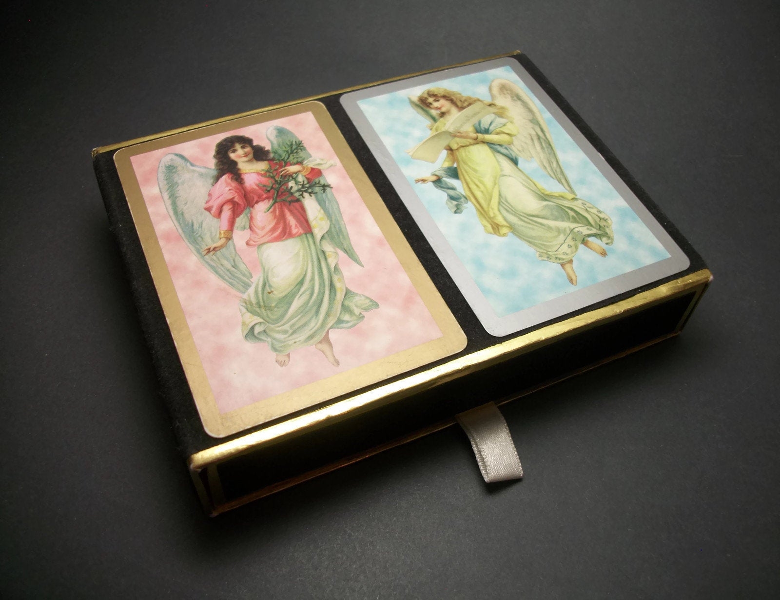 Vintage Congress Angel Playing Cards Standard Bridge Double Deck Boxed ...