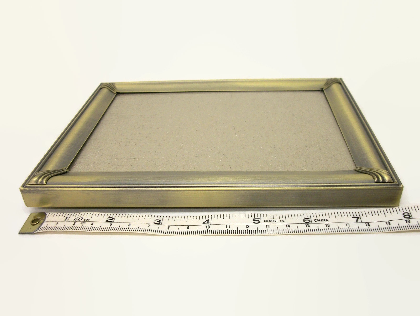 Bronze Metal 5x7 Tabletop Easel Back Picture Frame with Glass by Malden ...