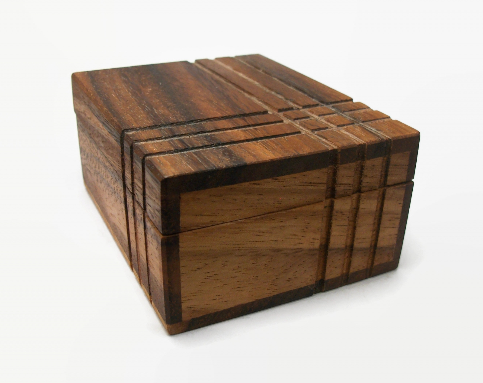 Vintage Wood Box of Puzzle Blocks Wooden Puzzle Toy Game Home Decor ...