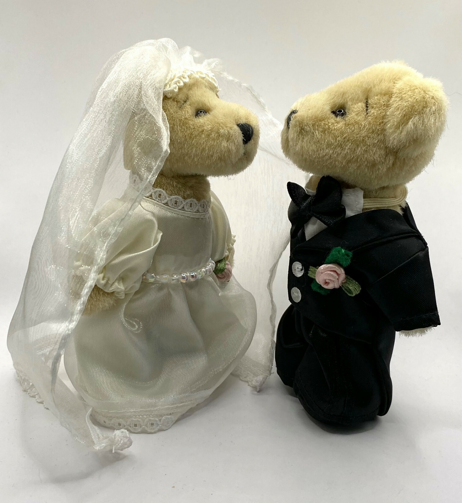 Vintage Ganz 2000 Bride and Groom Bears Stuffed Bear Wedding Plushies ...
